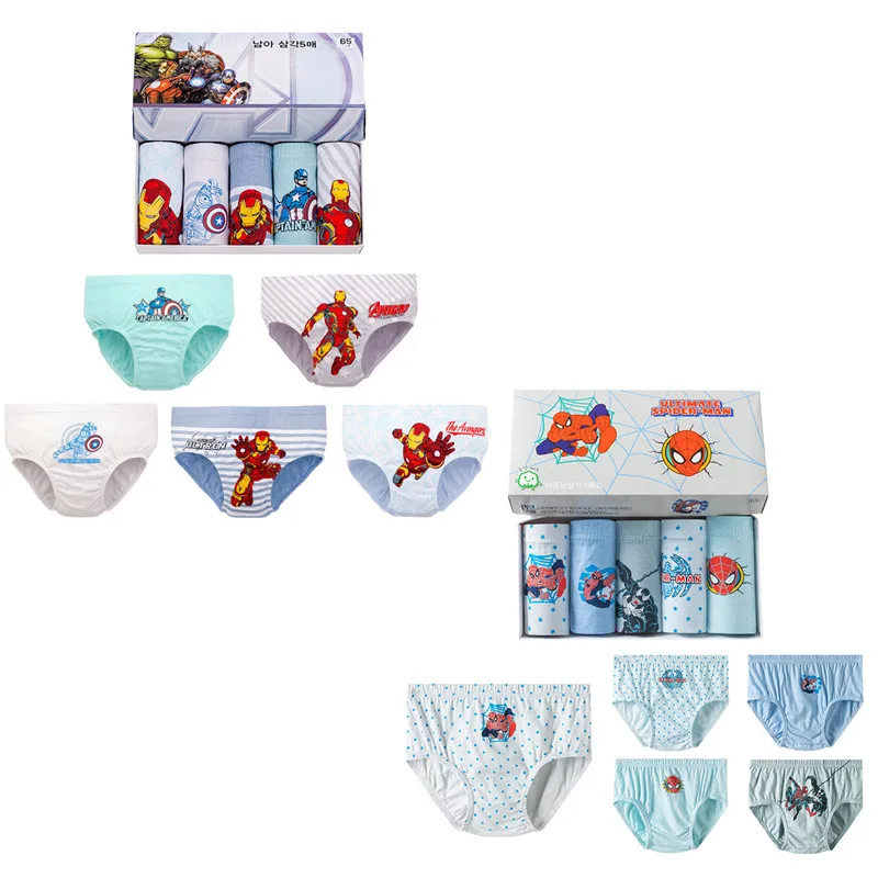 Cartoon Avengers Ironman Captain America Boys Underwear Cotton ...