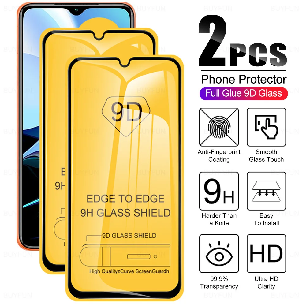 2PCS 9D Tempered Glass Screen Protector For OPPO Reno 7 5G 6 5 Lite 2 A ...