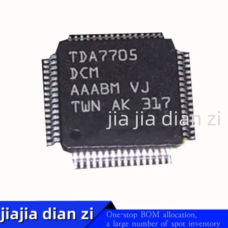 TDA7705DCM TDA7705 QFP64 IC Chips, Em estoque, 1Pc por lote