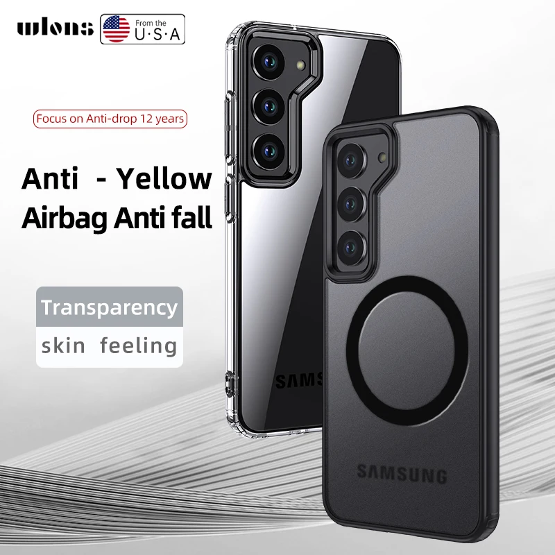 Matte-Frosted-and-Transparent-Crystal-Back-Cover-for-Samsung-Galaxy-S24 ...