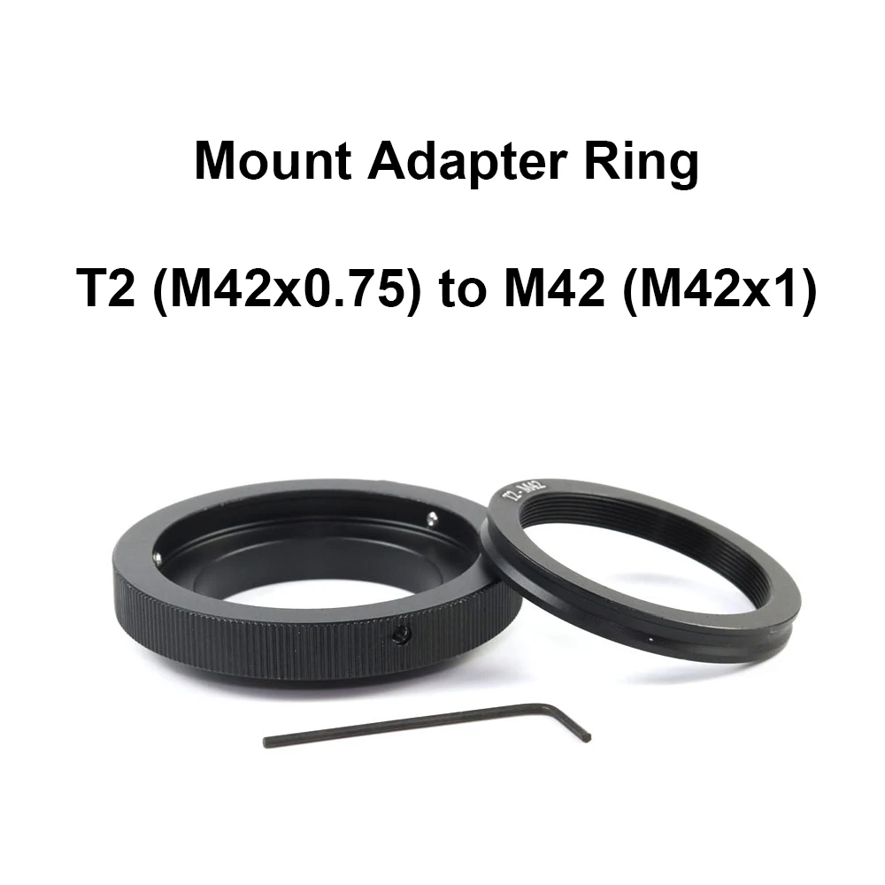T2-M42 for T2 (M42x0.75) mount lens - M42 (M42x1) mount camera Mount ...
