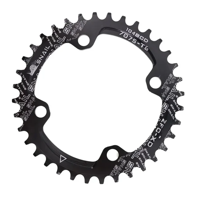 SNAIL Chainring 104BCD round 30t 32t 34t 36t 38t 40t 42t 44t 46t 48t 50t 52t tooth single tooth ...