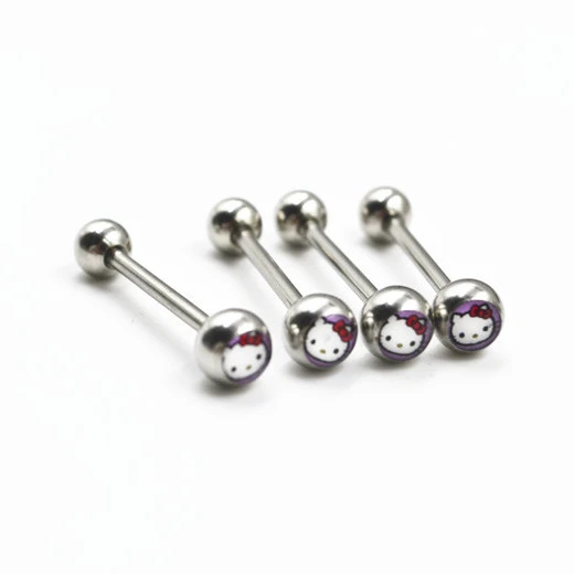 Hello Kitty Tongue Piercing Rings