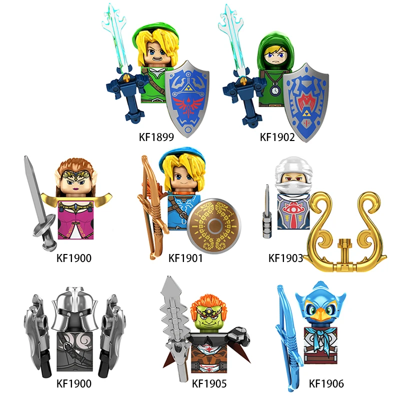 Moc-Game-Character-Link-Hick-Zeldaed-Building-Blocks-Anime-Action ...
