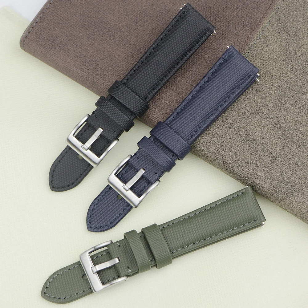 Quality-Sailcloth-Watch-Strap-18mm-19mm-20mm-22mm-Band-Waterproof ...