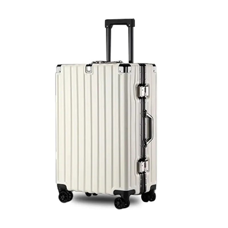 Pull-Rod-Suitcase-Lightweight-Aluminum-Frame-Rolling-Luggage-Trolley ...