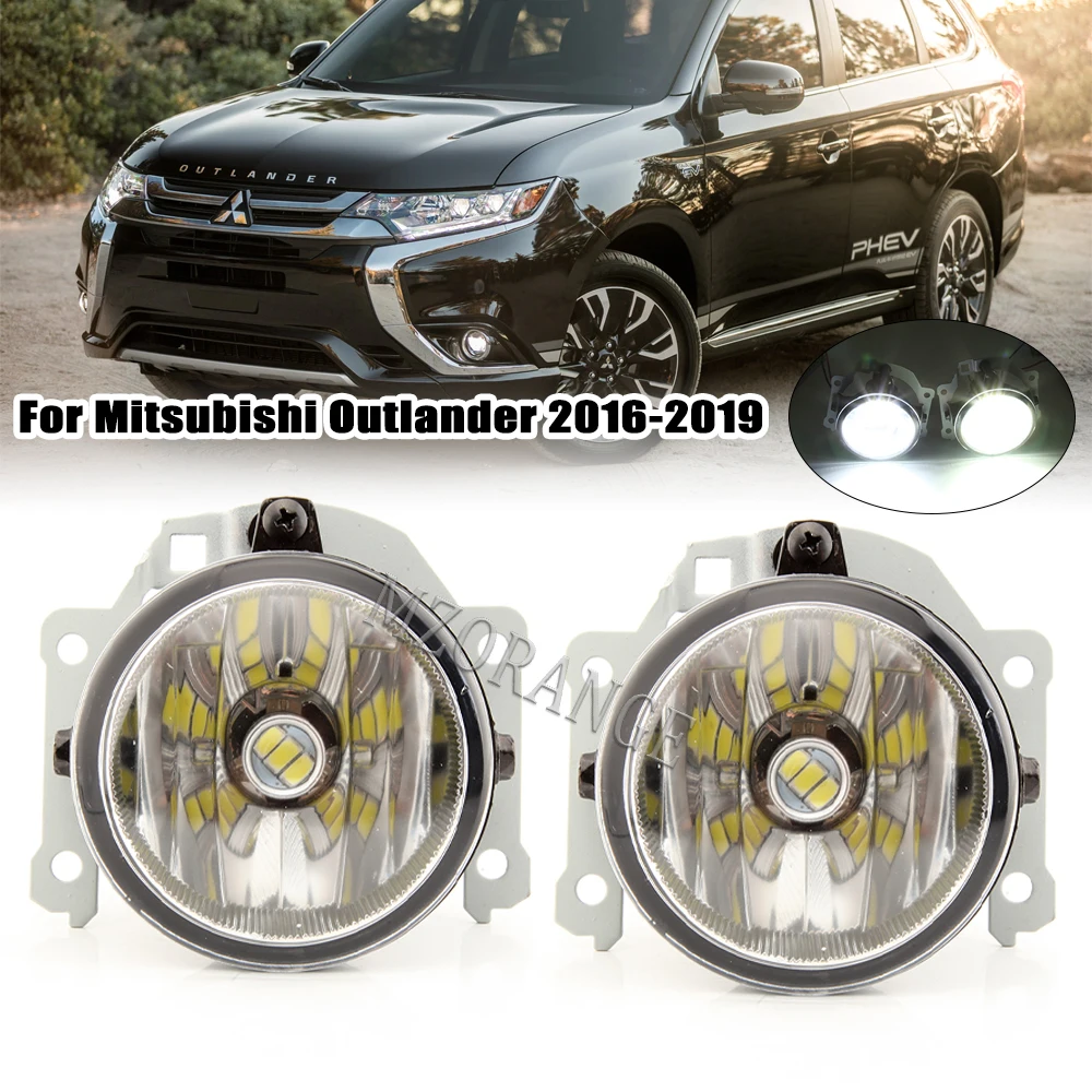 Car-LED-Halogen-Fog-Lights-For-Mitsubishi-Outlander-2016-2017-2018-2019 ...