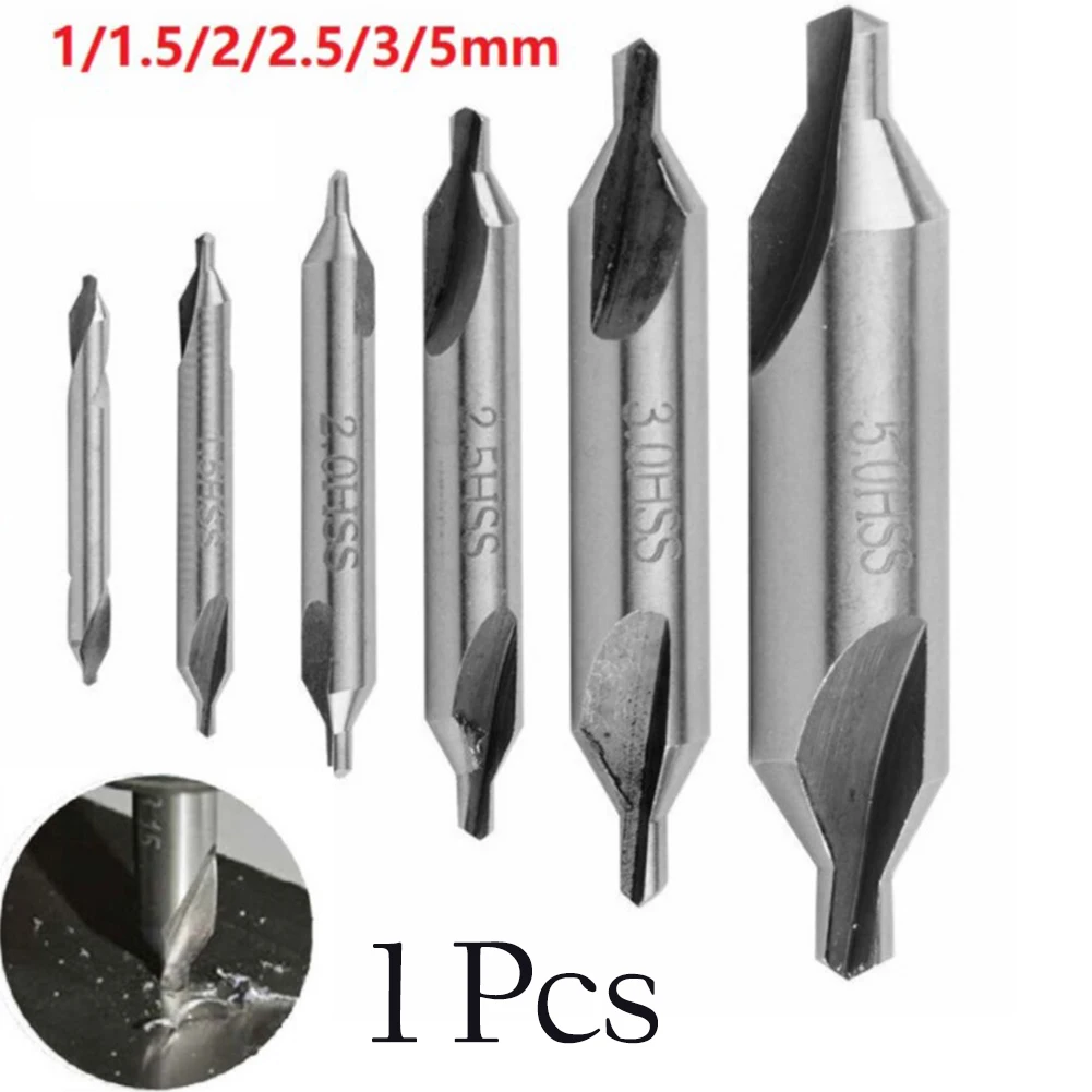Combined Center Drill Bits HSS Countersink Bit For Lathe Metalworking 5 ...