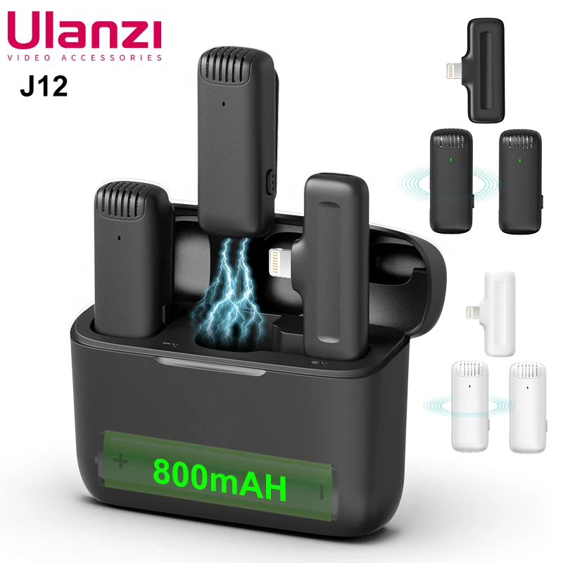 Ulanzi-J12-Professional-Wireless-Lavalier-Microphone-For-iPhone-Android ...
