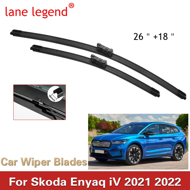 For-Skoda-Enyaq-iV-2021-2022-Front-Window-Brushes-Frameless-Wiper ...