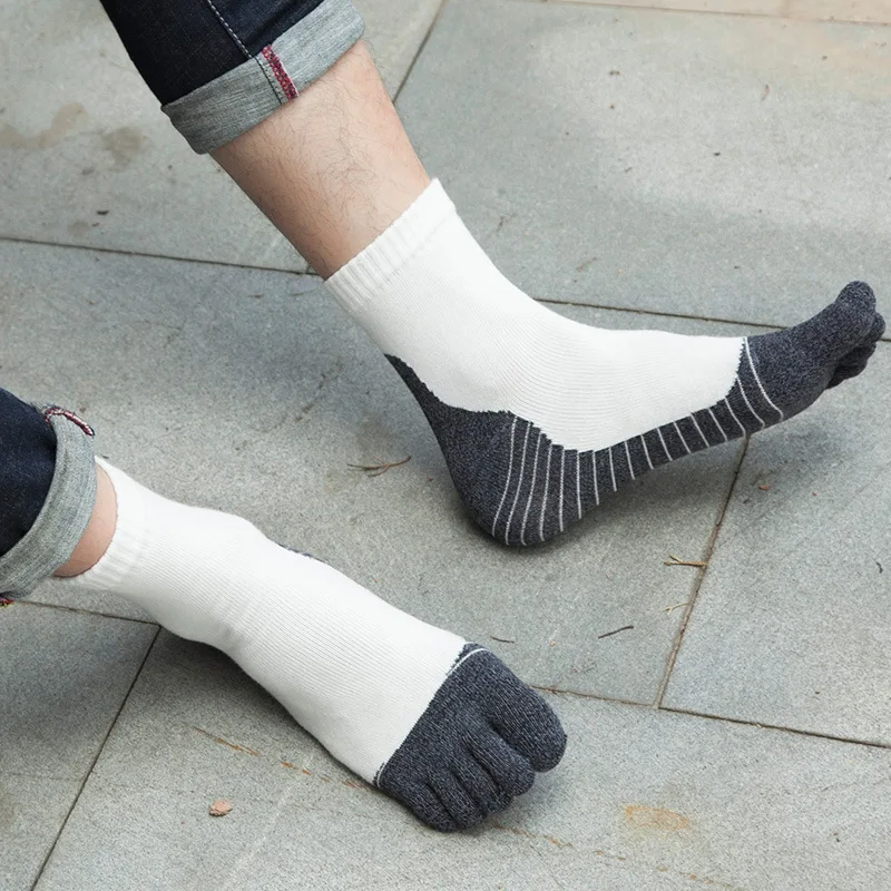5-Pairs-Autumn-Winter-Business-Casual-Toe-Socks-Short-Man-Combed-Cotton ...
