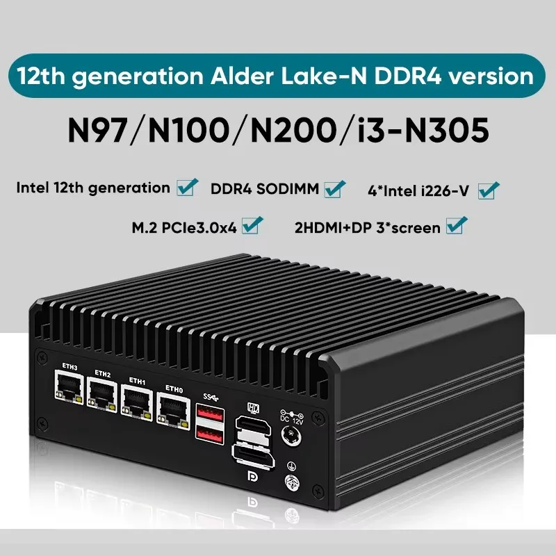 Newest-4-i226-V-2-5G-Solid-Firewall-Router-Intel-i3-N305-N100-Fanless ...