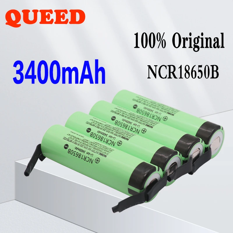 100% neue Original 18650 NCR18650B Lithium ionen akku 3,7 V 3400mAh ...