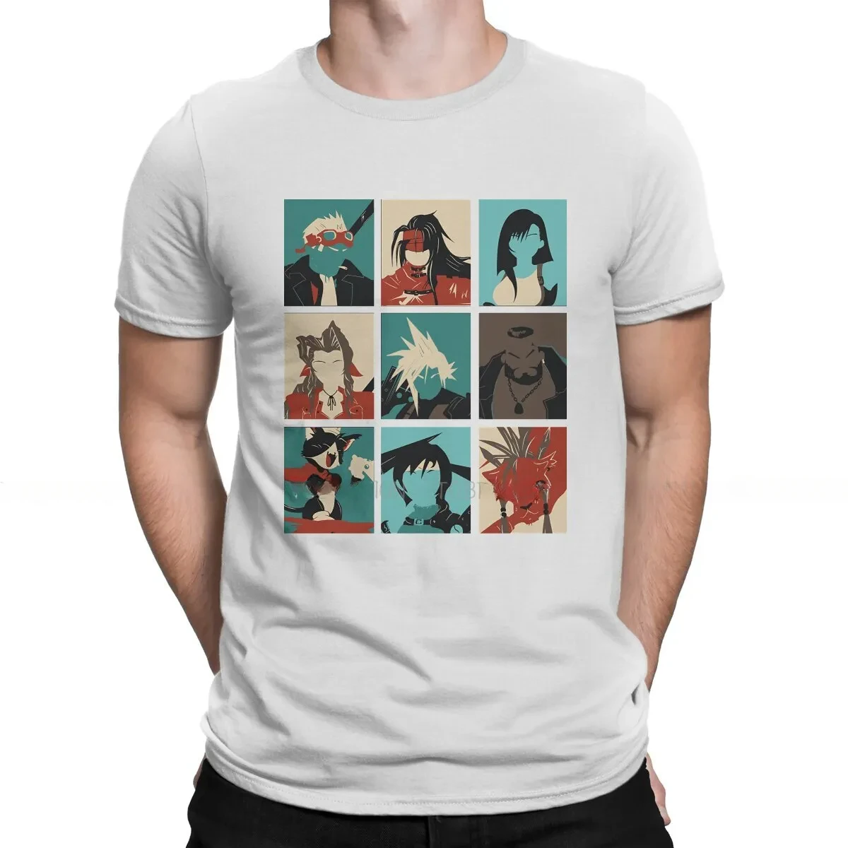 Japanese Final Fantasy Game Man Graphic TShirt Seven Classic ...