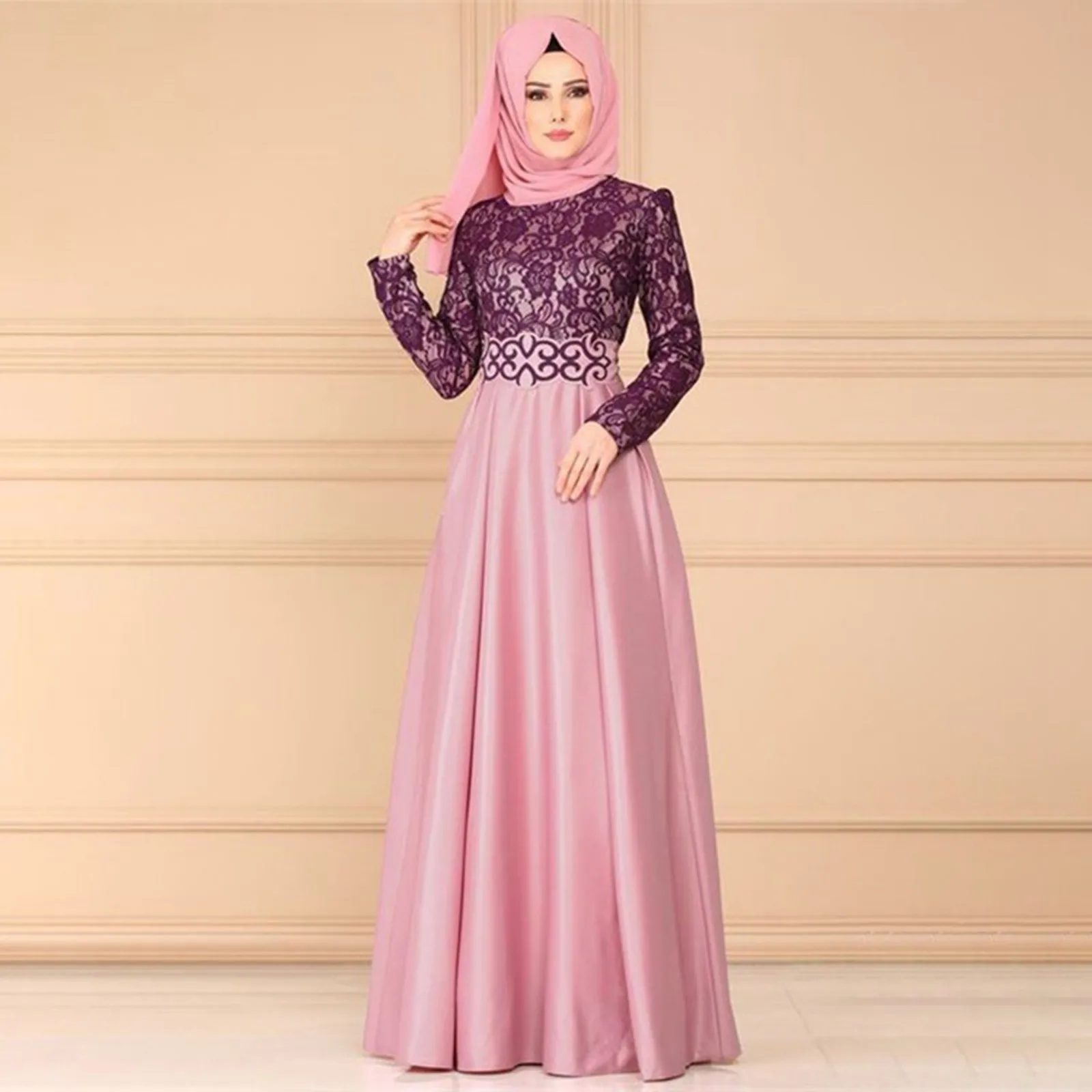 Eid-Turkey-Muslim-Maxi-Dress-2024-Abaya-Kaftan-Lace-Arab-Women-Islamic ...