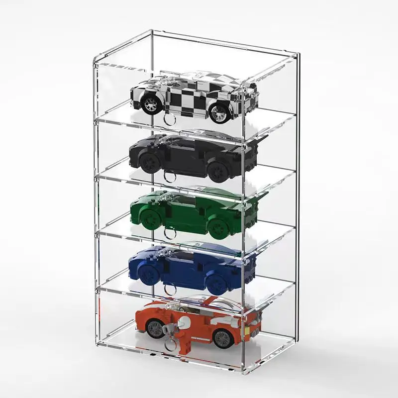 1-5-Layers-Transparent-Acrylic-Display-Box-Sports-Car-Racing-Car-Model ...