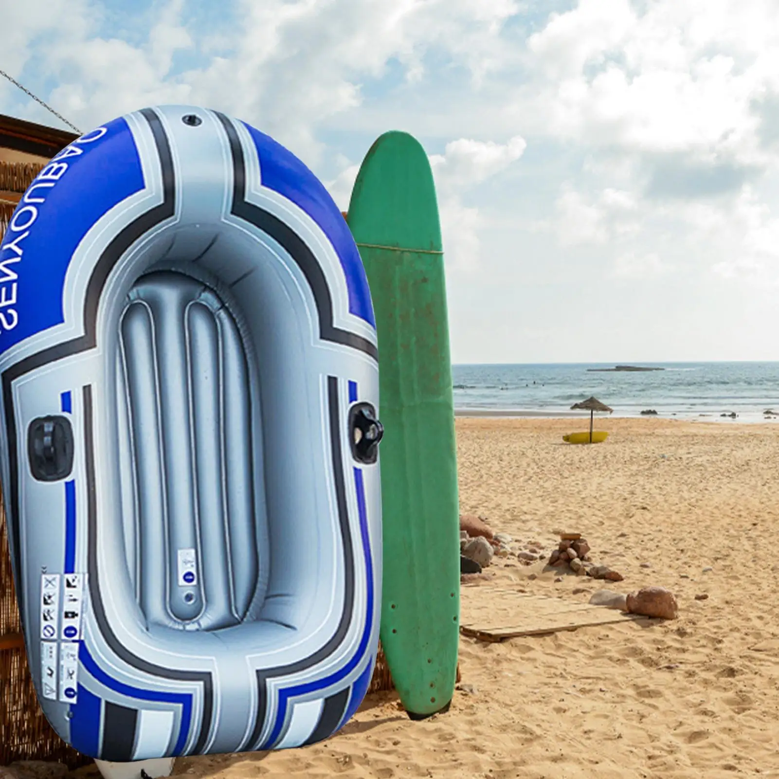 Barco inflable de pesca en canoa con doble válvula para interacción ...