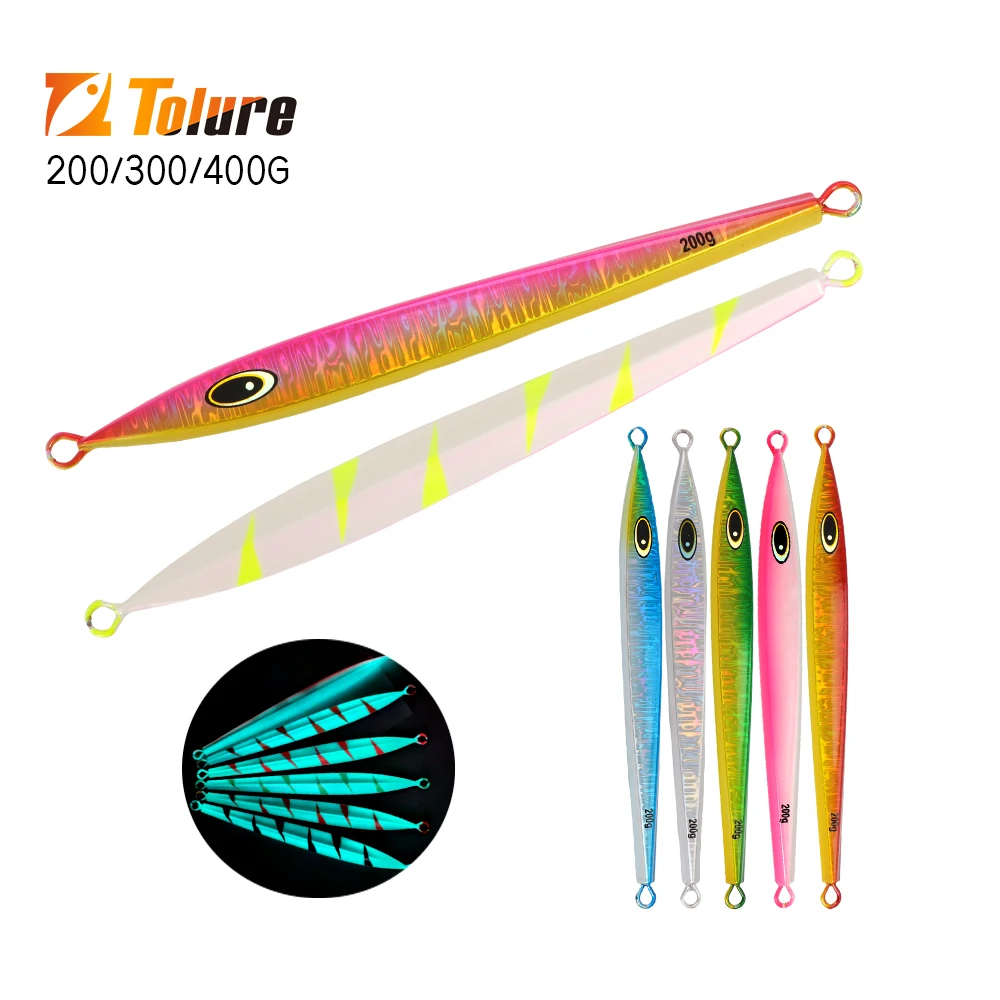TOLU NEW Fast Sinking Metal Jig 130g150g180g200g250g300g400g Long ...