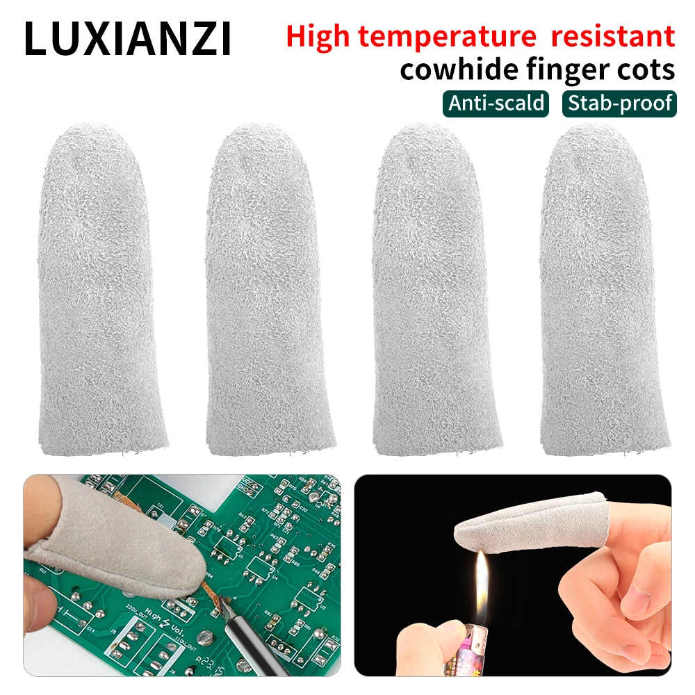 LUXIANZI-6Pcs-Welding-Finger-Cots-Heat-Shield-Cover-For-Hand-Sanding ...