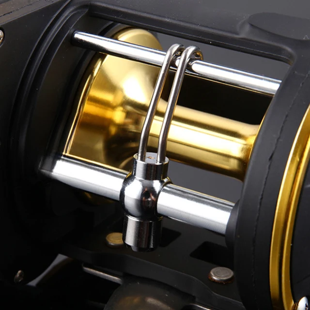 Round Drum Reels Metal Trolling Fishing Reel Saltwater Sea Bait Casting ...