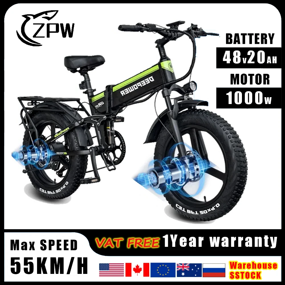 ZPW-Ebike-2000W-Two-wheel-drive-Dual-Motor-Electric-bicycle-48V20AH ...
