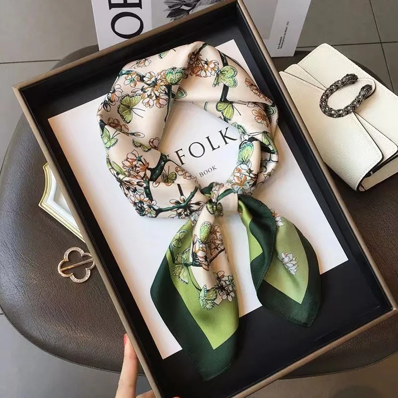 New-70x70cm-Square-Scarf-Women-Spring-Summer-Thin-Sun-Protection-Neck ...