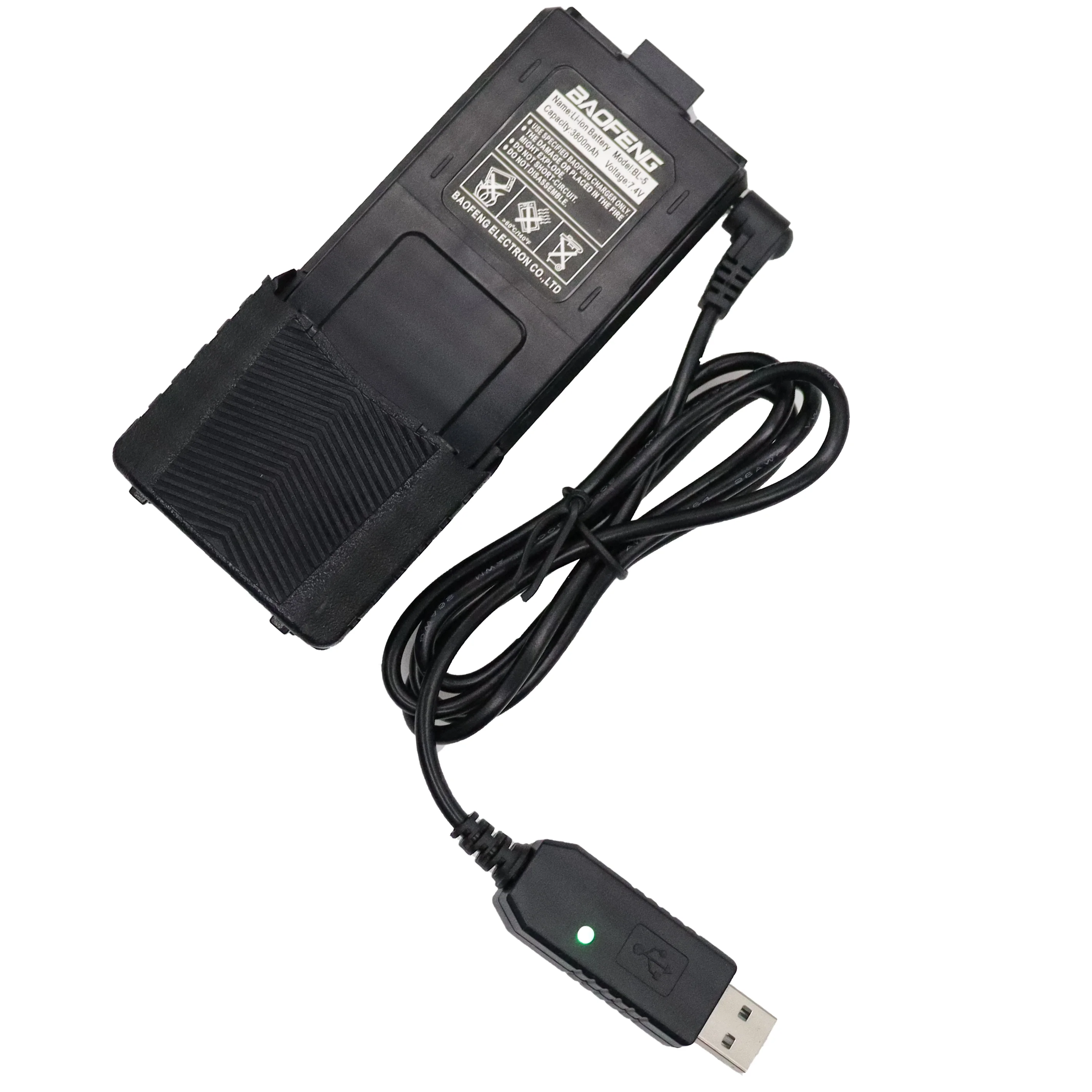 Baofeng USB Charger Cable with Indicator Light for BF-UVB3 UV-X9 UV-10R ...