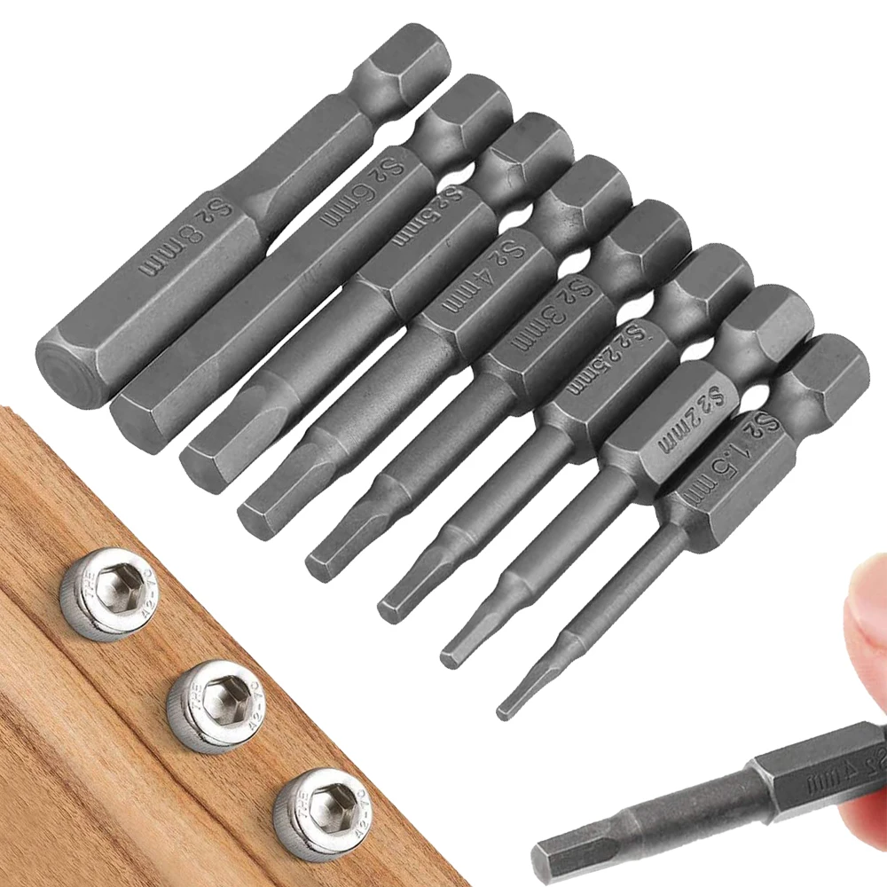 Juego de brocas de destornillador, llave Allen magnética de acero ...