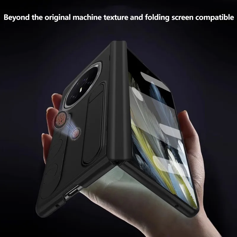 Skin Feel Wristband Kickstand Case For Honor Magic V3 Vs3 Hinge Full ...