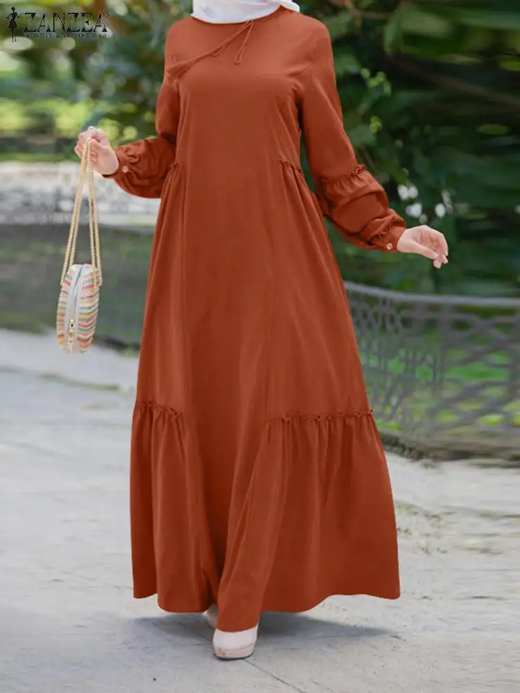 Turkey Dresses Muslim Women | Zanzea Dresses Women Muslim | Women Dress ...