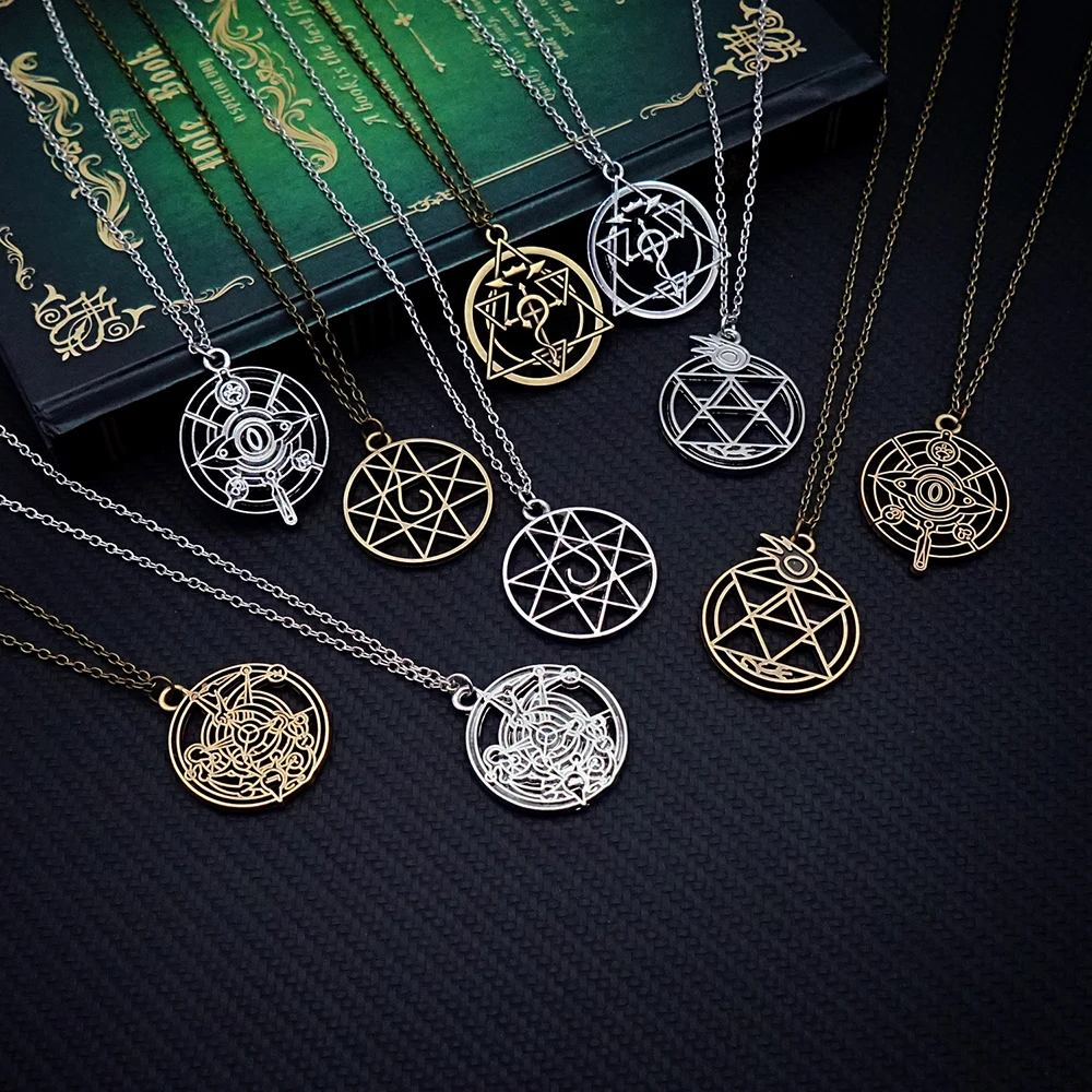 Fullmetal-Alchemist-Necklace-Stainless-Steel-Chain-Magic-Circle-Metal ...
