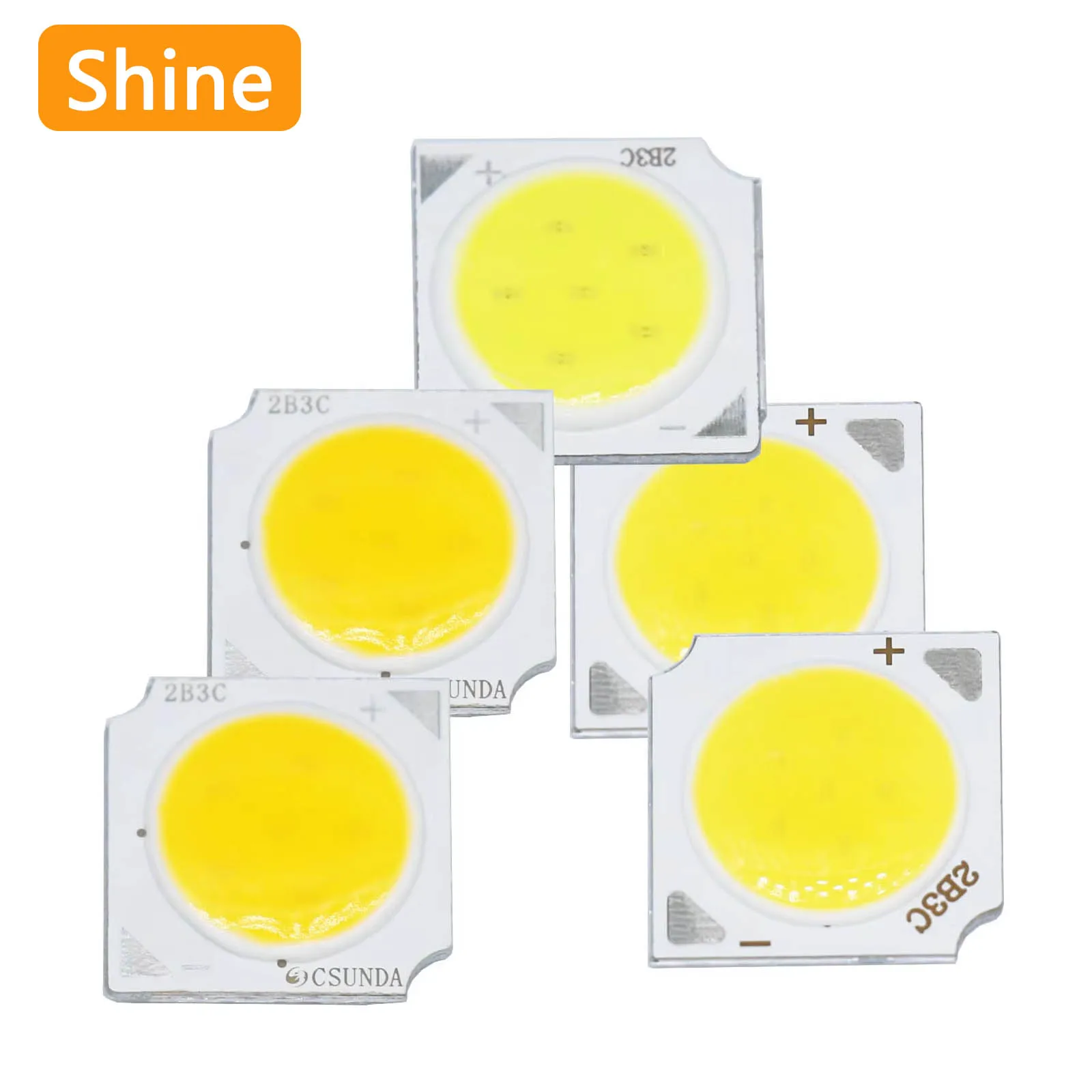60PCS 13mm 3W 5W 7W 10W High Power LED COB Chip LED Source Chip 250mA ...