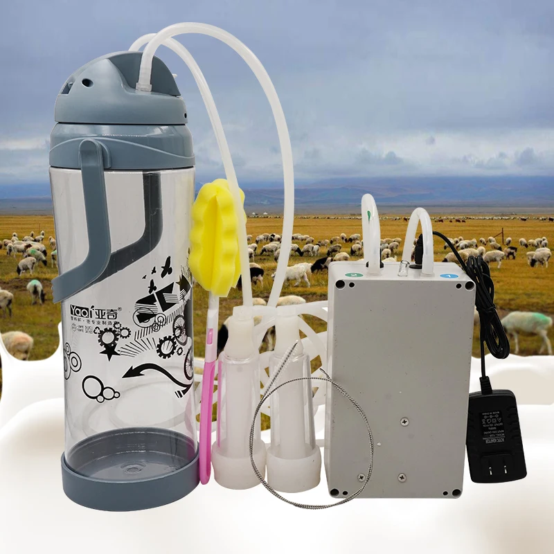 Machine à traire le lait à impulsion à double tête, trayeur à impulsion ...