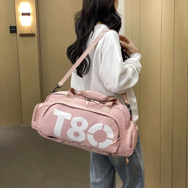 Cross-border-sports-and-fitness-bag-female-letter-leisure-short ...
