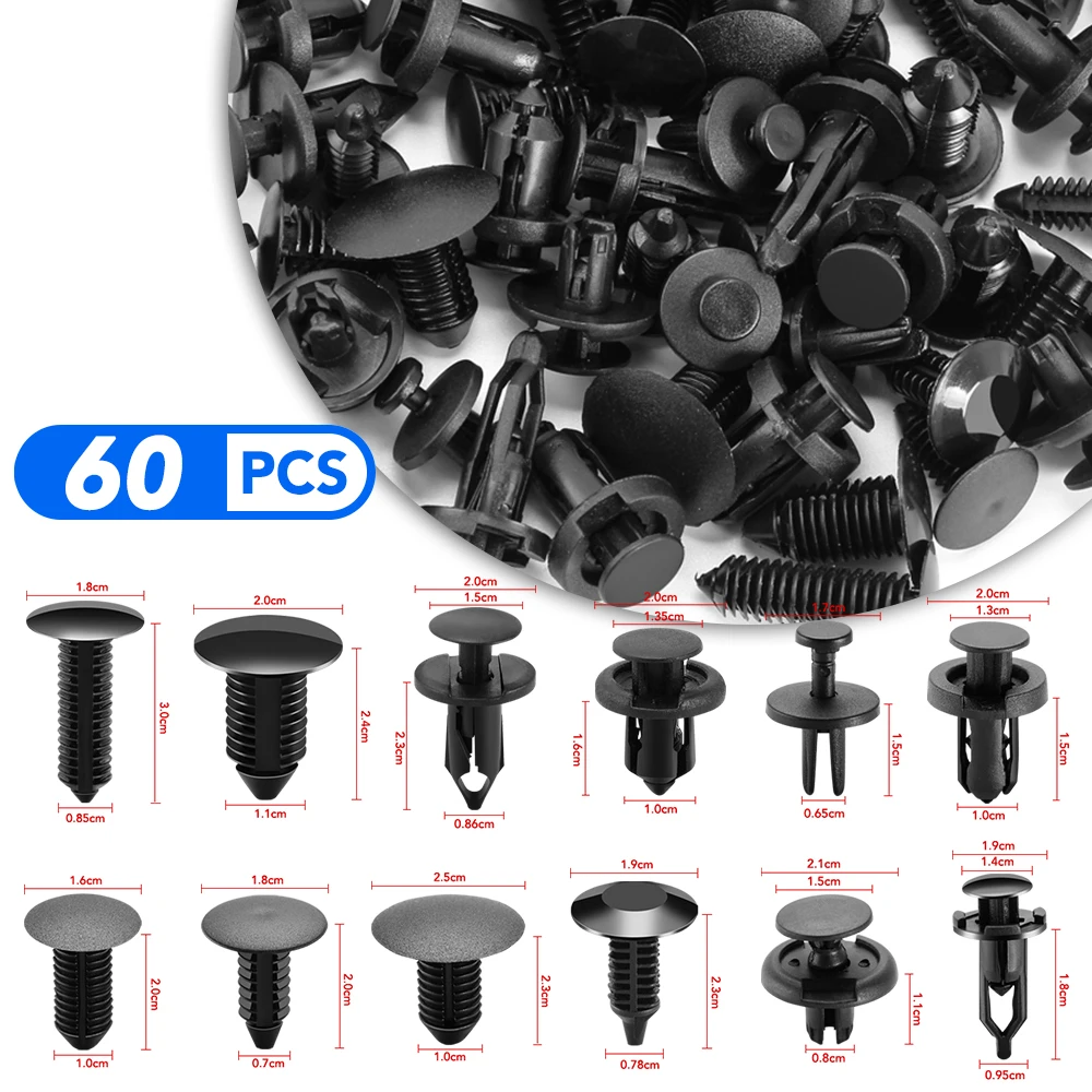 12Size-60pcs-Auto-Fastener-Car-Clips-Mixed-for-Skoda-Yeti-Fabia-2-3-1 ...