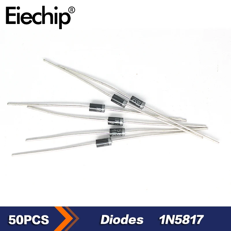 50PCS-1N5817-Fast-Switching-Schottky-Diode-IN5817-Schottky-Diode-DO-41 ...