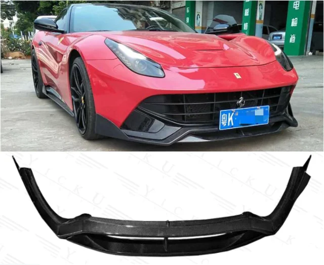 For-Ferrari-F12-Berlinetta-2013-2014-2015-Front-Bumper-Splitters-Lip ...