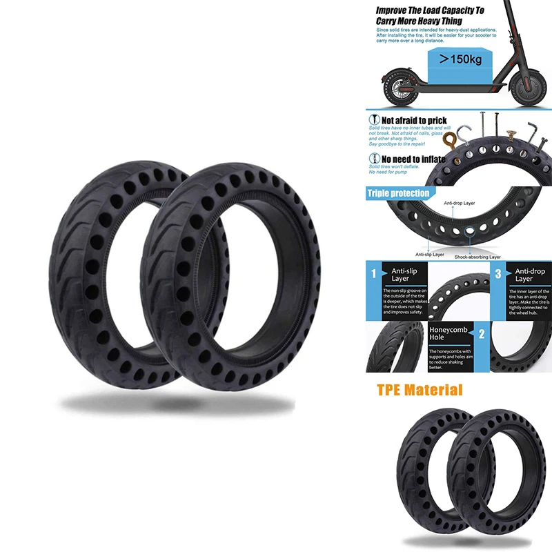 Solid-Tire-For-Xiaomi-M365-Electric-Scooter-Tyre-8-5-Inches-Shock ...