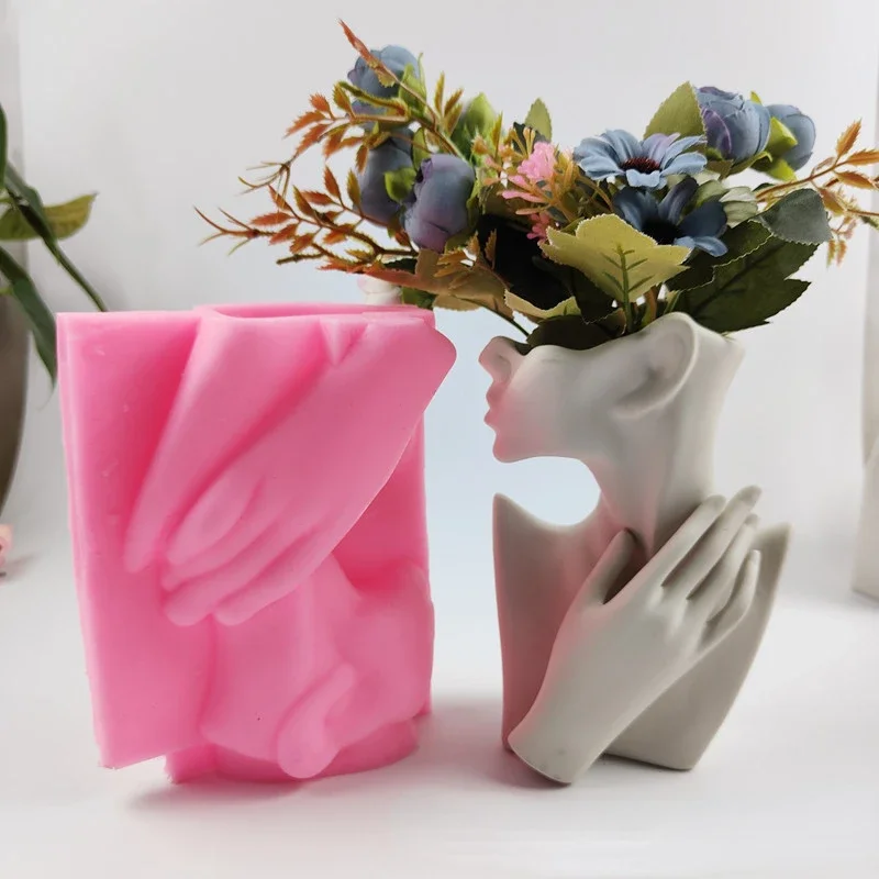 Model-Sexy-Woman-Vase-Making-Mold-Flower-Pot-Cement-Plaster-Molds ...