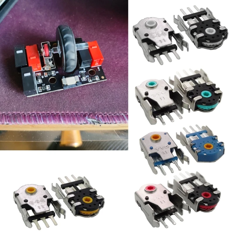 TTC-9mm-Silver-Gold-Green-Redness-Cores-Mouse-Wheel-Encoders-for-G403 ...