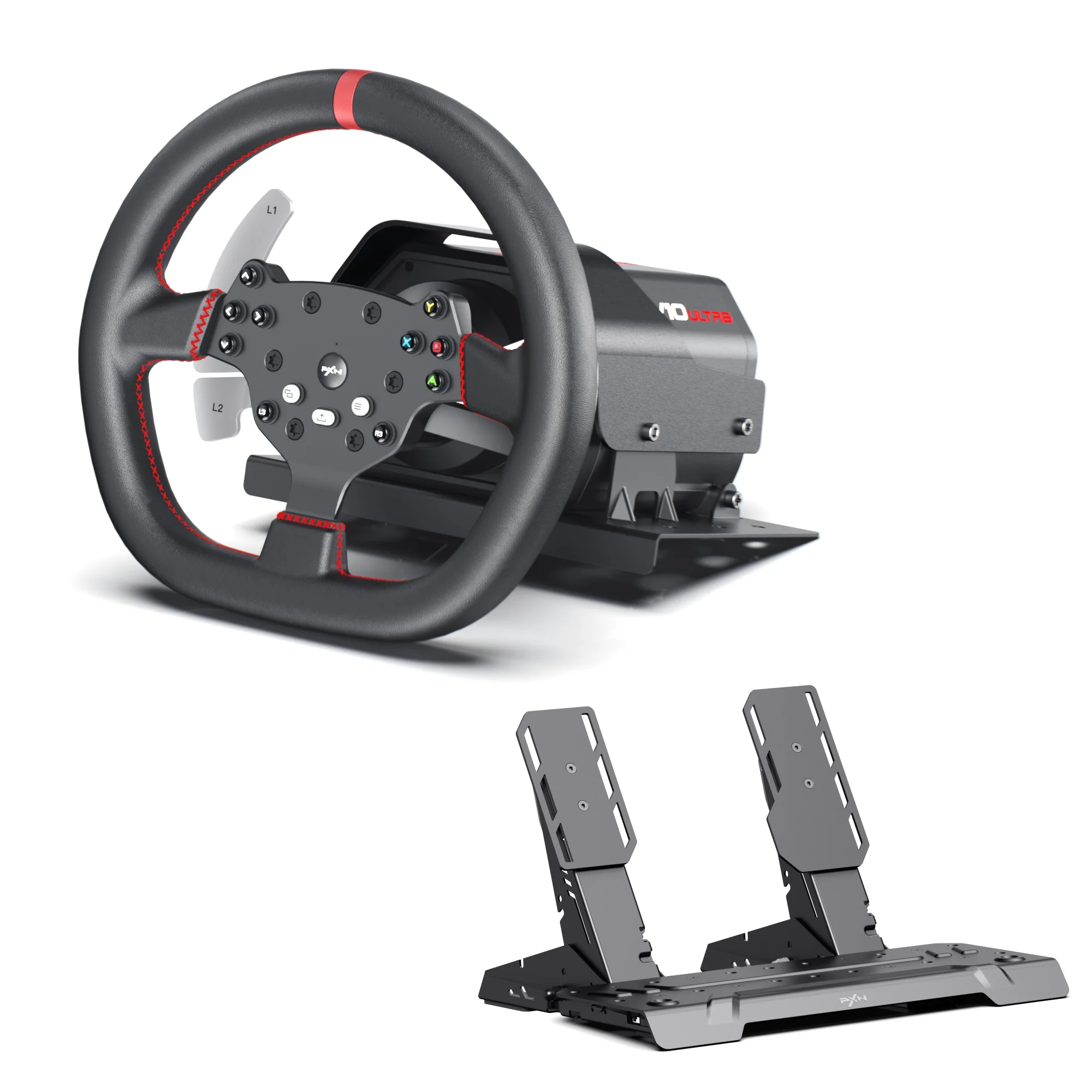 PXN V10 Ultra Direct Drive Racing Wheel – 3,2 Nm FFB, 270 mm Leder, 4 ...