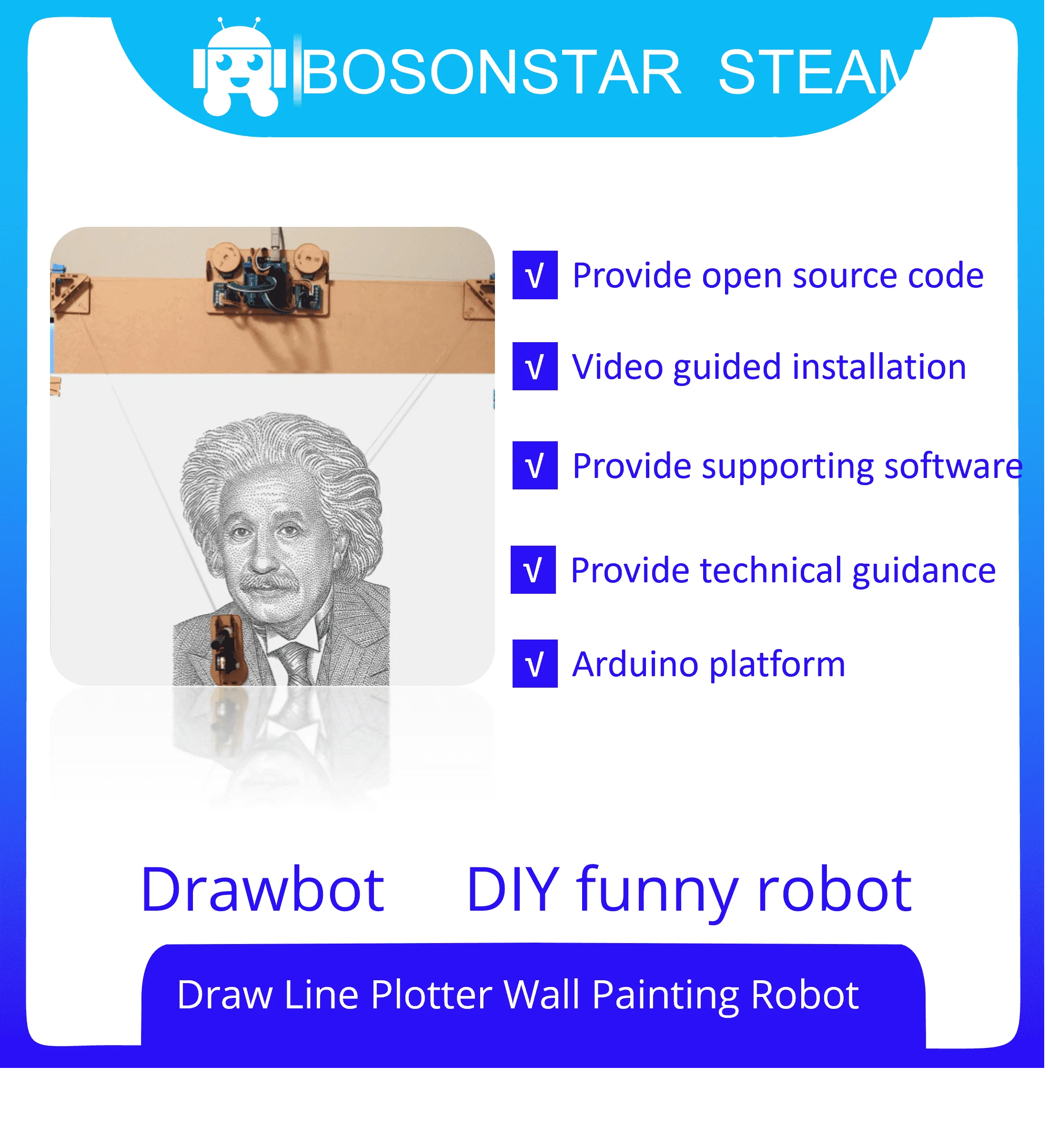 Drawbot-para-Arduino-UNO-R3-kit-de-bricolaje-trazador-de-l-nea-de ...