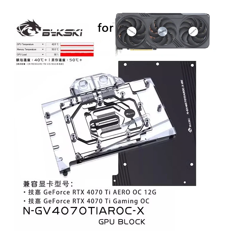 Bykski-Water-Block-for-GIGABYTE-GeForce-RTX-4070-Ti-GAMING-AERO-TWF3OC ...