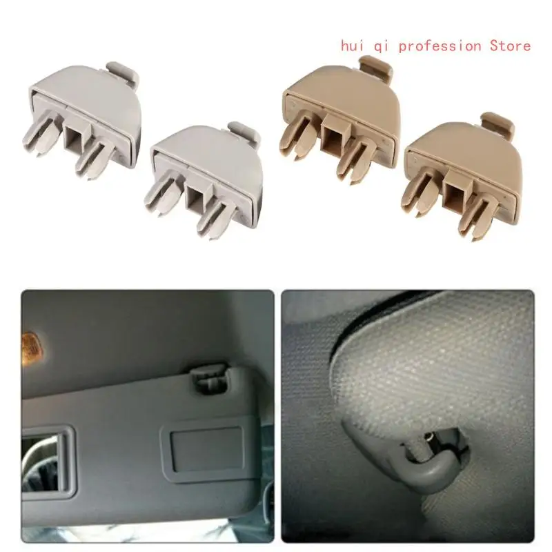 1 Pair Sun Visor Clip Hook Bracket Retainer Interior Trim Replacement ...