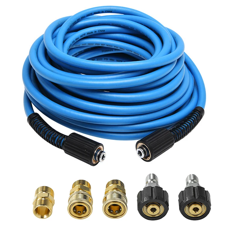 15M/50Ft High Pressure Washer Hose for Karcher Gun Snow Foam Lance with ...