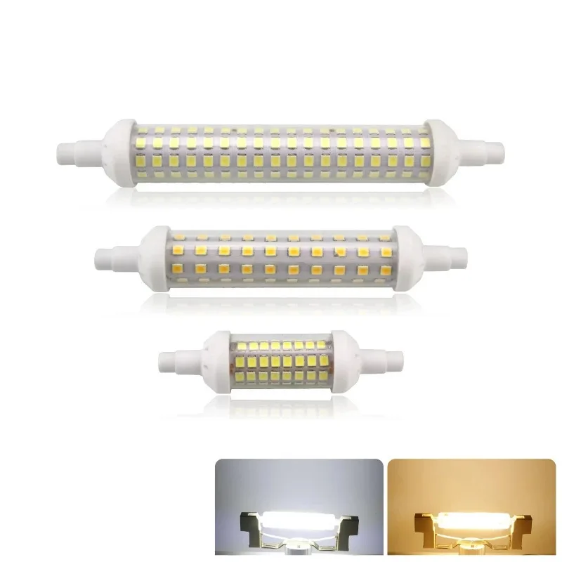 Luz LED R7S de 10w, 15w, 20w, reflector regulable, lámparas LED SMD ...
