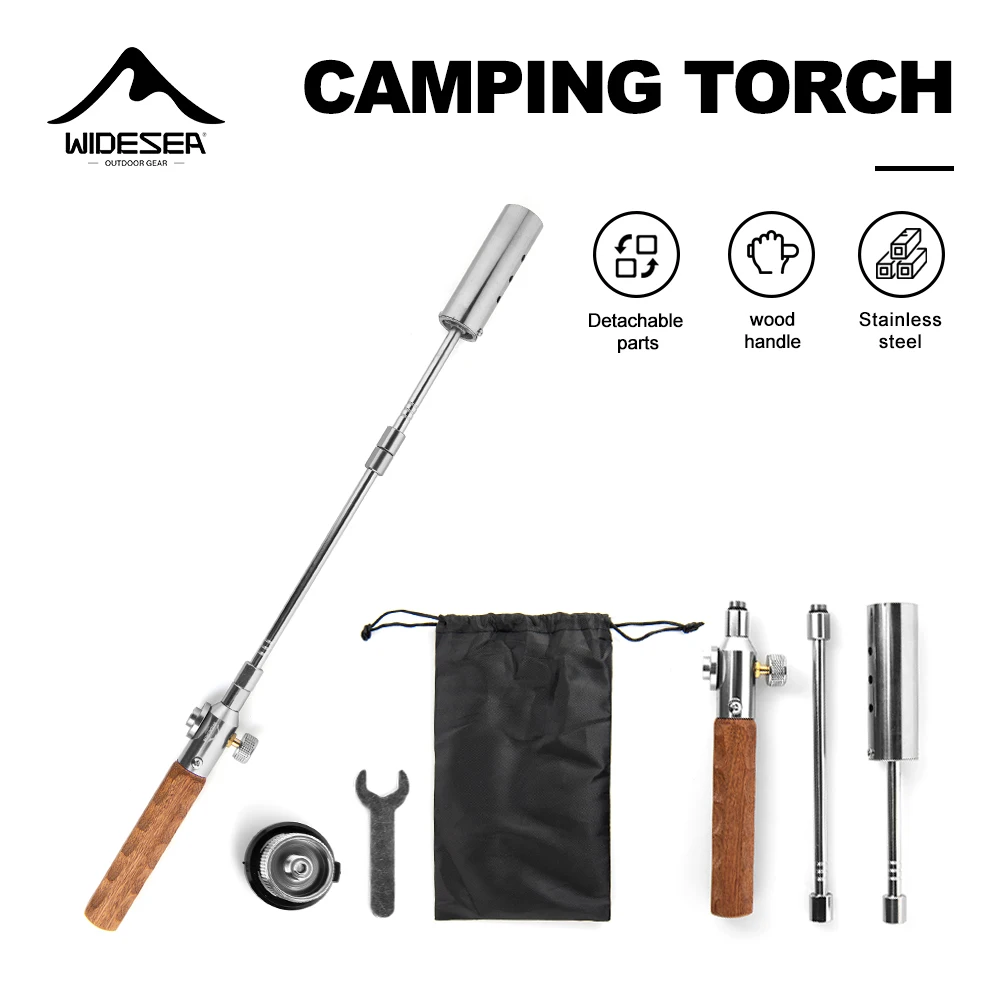 Widesea Long Handle Flamethrower Detachable Stainless Steel Portable ...