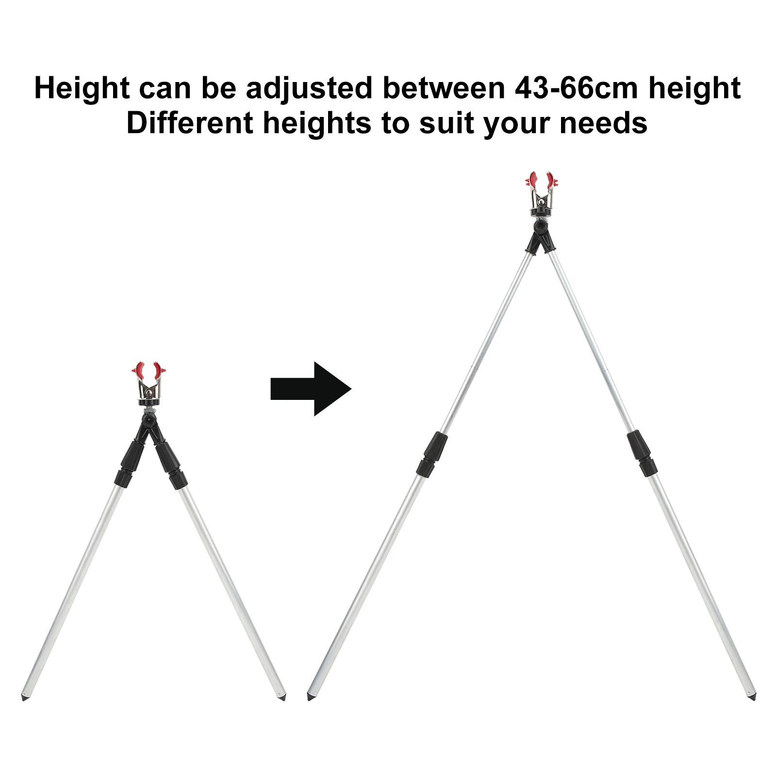 Folding-Fishing-Rod-Bracket-Rack-Pole-Stand-43-66cm-Adjustable ...