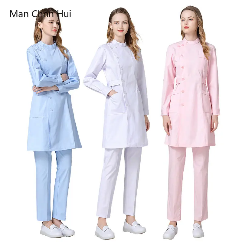 Nurse-Costume-for-Women-Medical-Clothing-Lab-Robe-Female-Sanitary ...