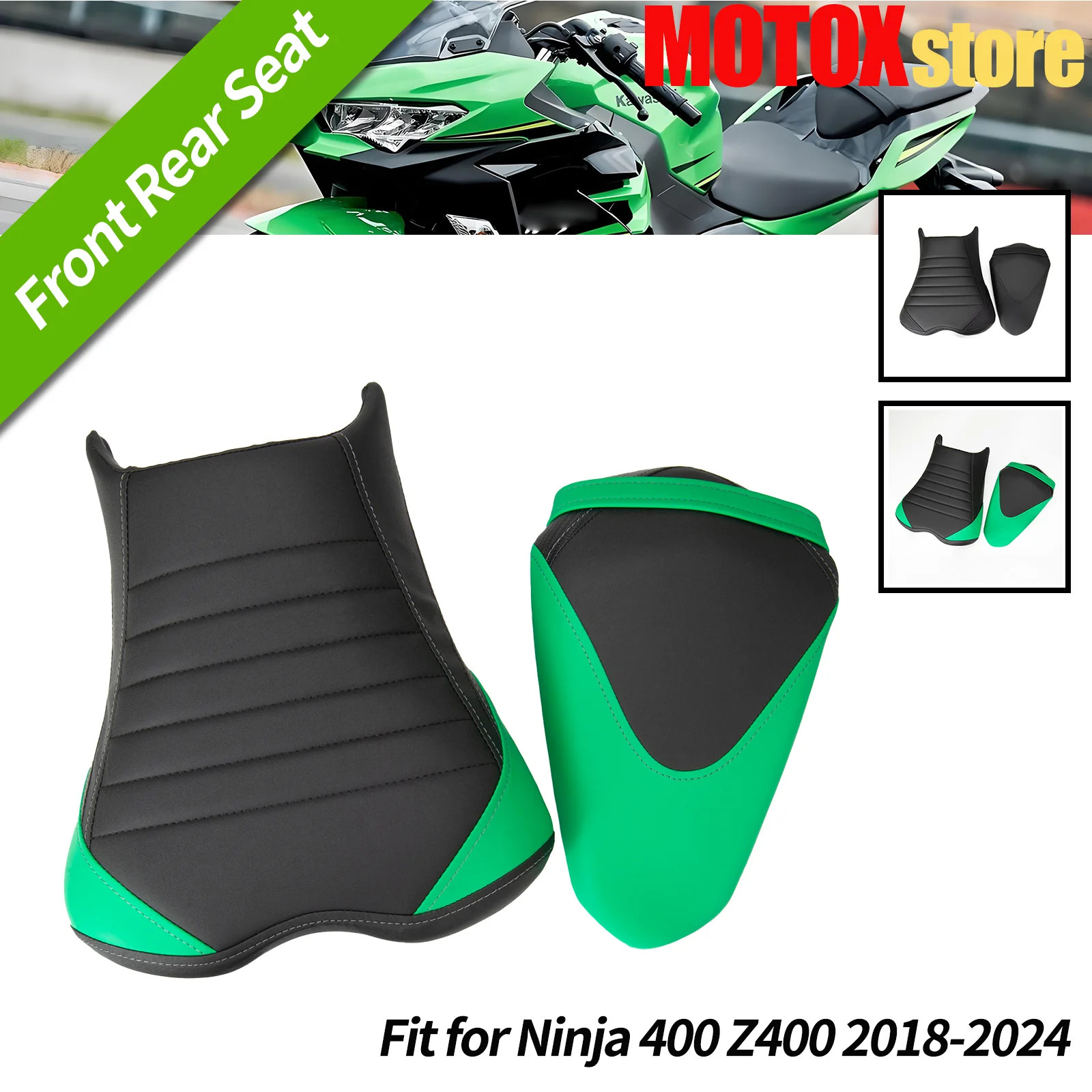Motorcycle Front Rear Driver Passenger Seat Fit For 2018 - 2024 2019 ...